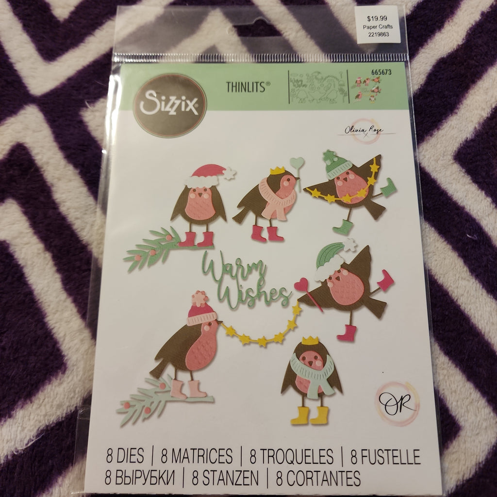 SIZZIX THINLITS DIES ROBINS IN HATS – Scrapbook Outlet - Gina Marie Designs