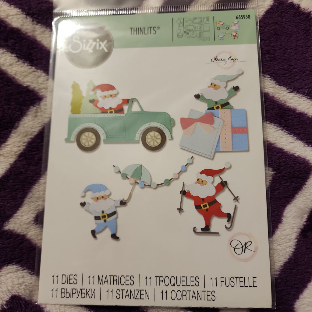Sizzix Thinlits Die Set 11 PK - SANTA ACTIVITIES – Scrapbook Outlet - Gina Marie Designs