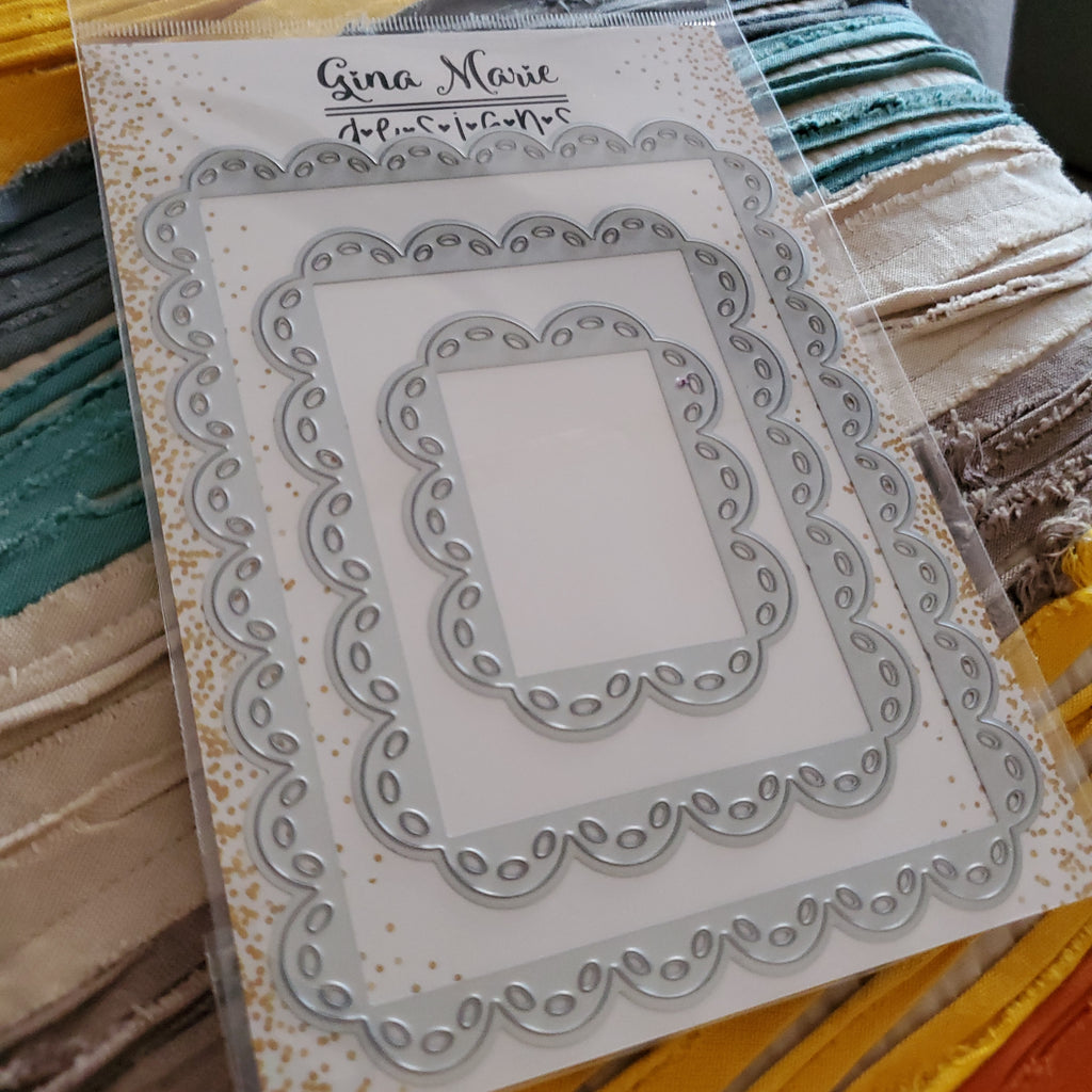 THICK STITCH RECTANGLE DIE SET - GINA MARIE DESIGNS – Scrapbook Outlet - Gina Marie Designs