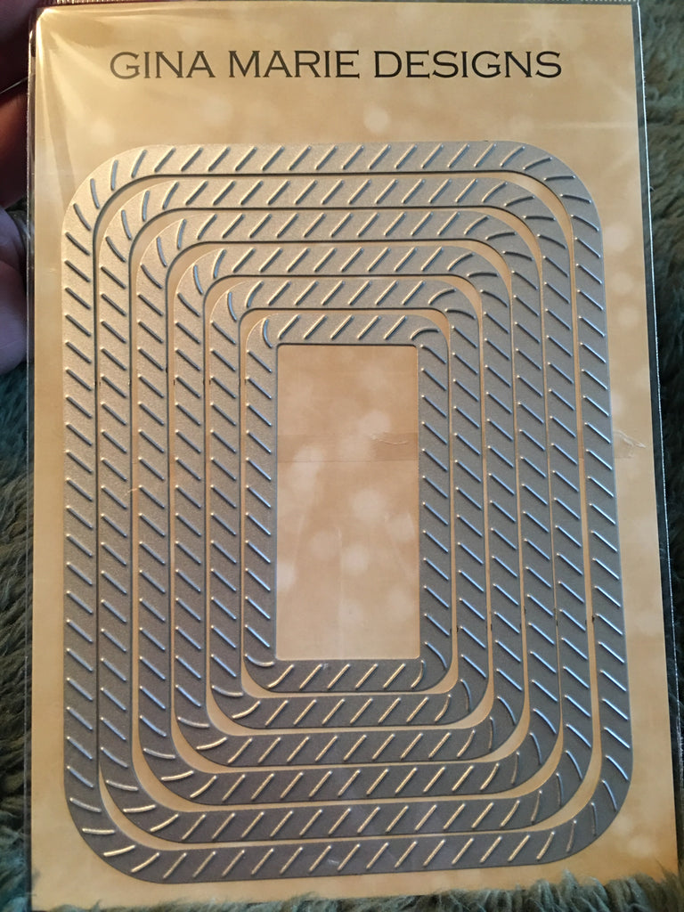 JUST STITCHES SLASH STITCHED ROUNDED RECTANGLE DIE SET - Gina Marie De – Scrapbook Outlet - Gina ...