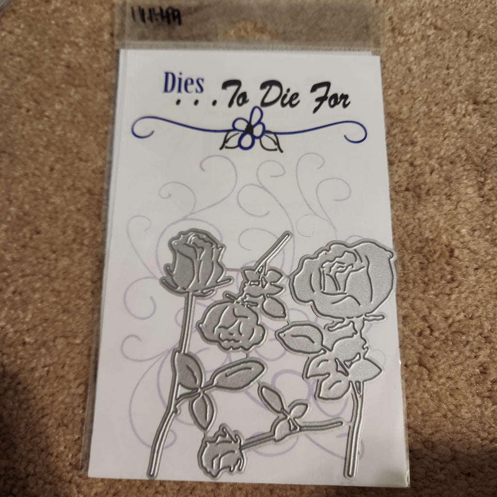 LONG STEM ROSE SET DIES - DIES TO DIE FOR – Scrapbook Outlet - Gina ...