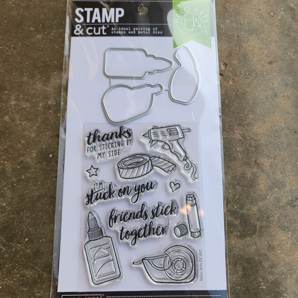 STICK TOGETHER - Hero Arts Stamp and Cut Die set – Scrapbook Outlet ...