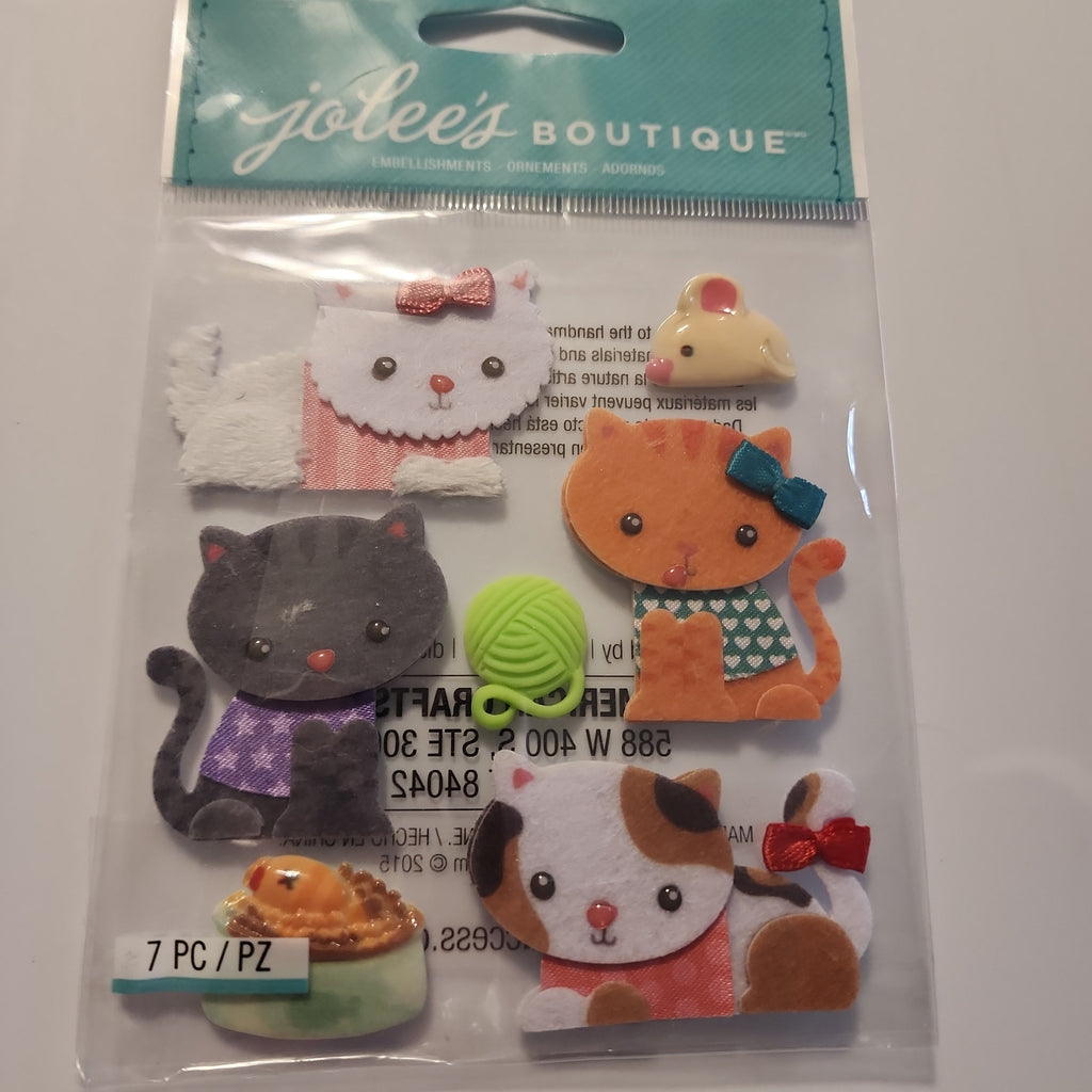 KITTIES - Jolee's Boutique Stickers – Scrapbook Outlet - Gina Marie Designs