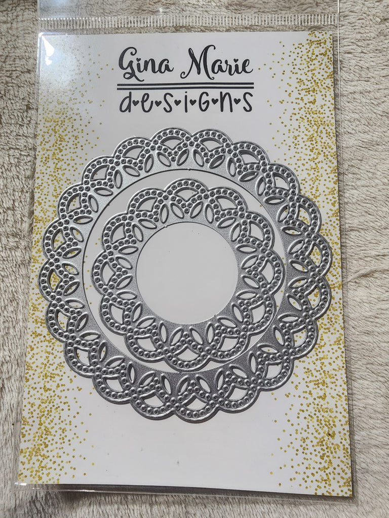 DOTTED DOUBLE LACE CIRCLE DIE SET - Gina Marie Designs – Scrapbook ...