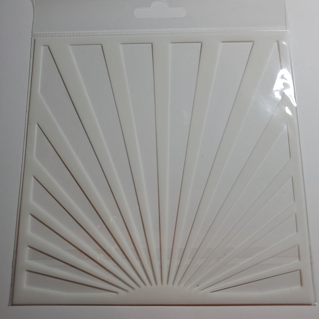 SUN RAYS 6X6 STENCIL - GINA MARIE DESIGNS – Scrapbook Outlet - Gina ...