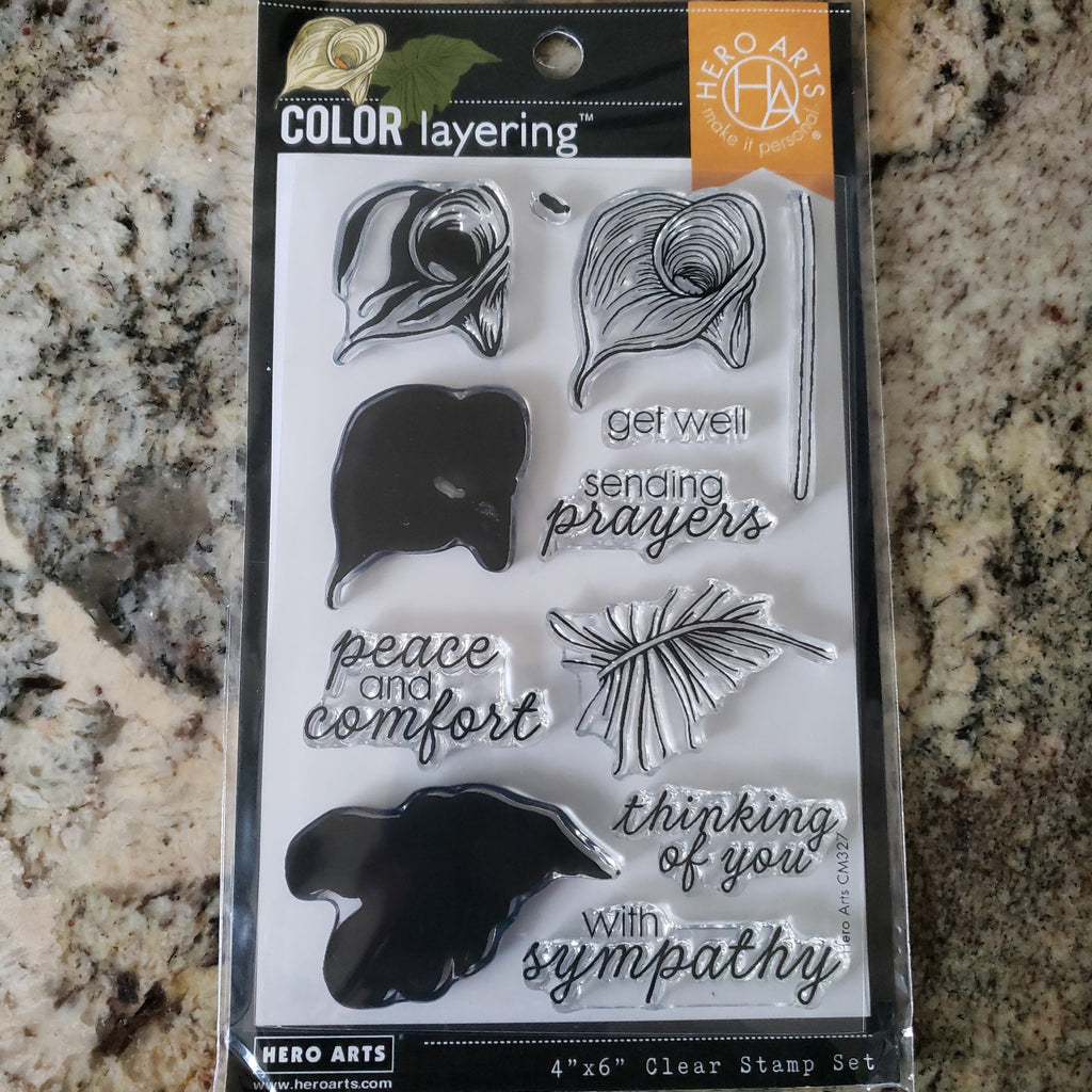 COLOR LAYERING CALLA LILY - HERO ARTS CLEAR STAMPS – Scrapbook Outlet ...