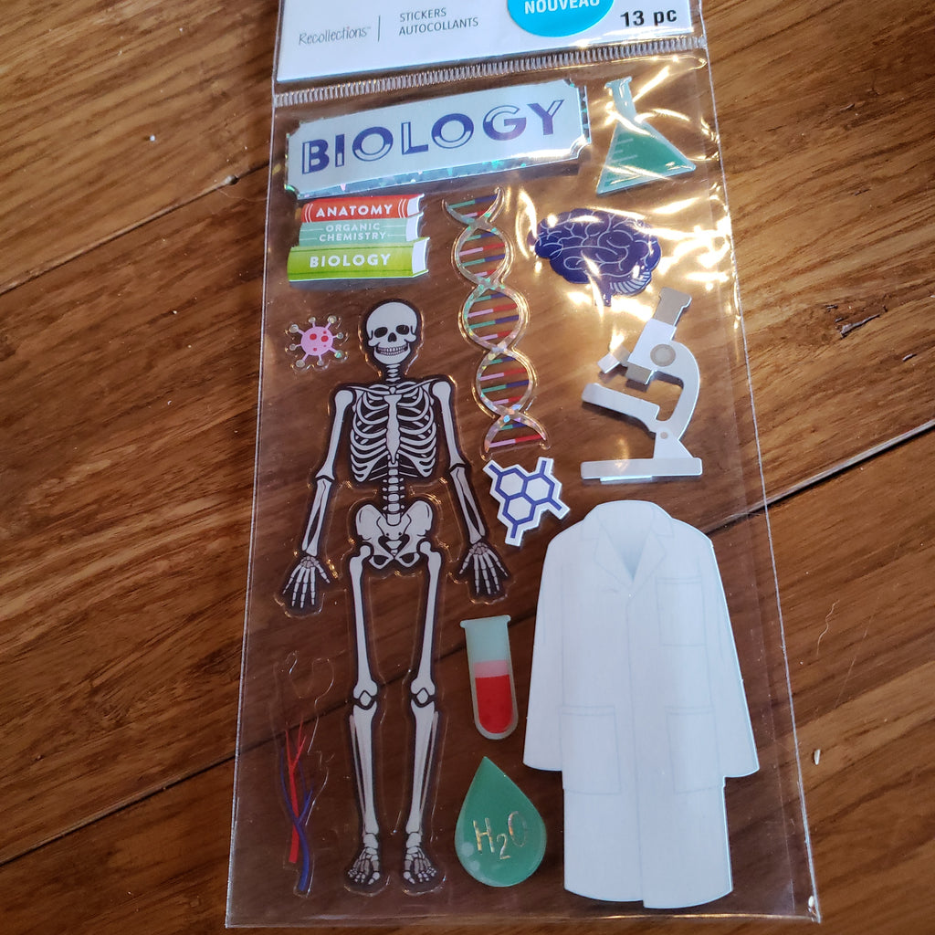 BIOLOGY SCIENCE - RECOLLECTIONS STICKERS – Scrapbook Outlet - Gina ...