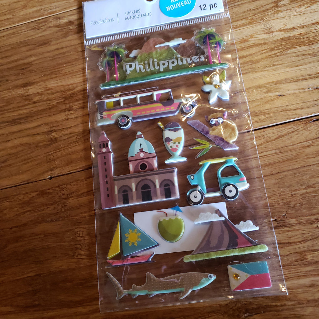 PHILIPPINES - RECOLLECTIONS STICKERS – Scrapbook Outlet - Gina Marie ...