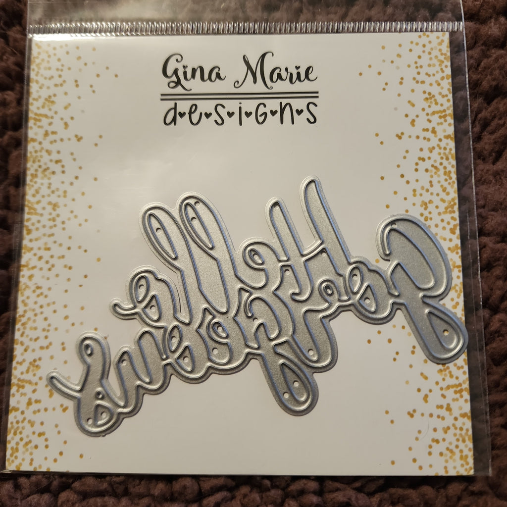 HELLO GORGEOUS DIE - Gina Marie Designs – Scrapbook Outlet - Gina Marie ...