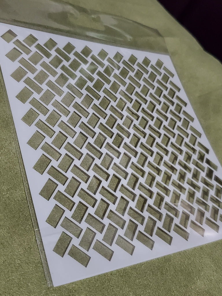 WEAVE PATTERN 6X6 STENCIL - GINA MARIE DESIGNS – Scrapbook Outlet ...