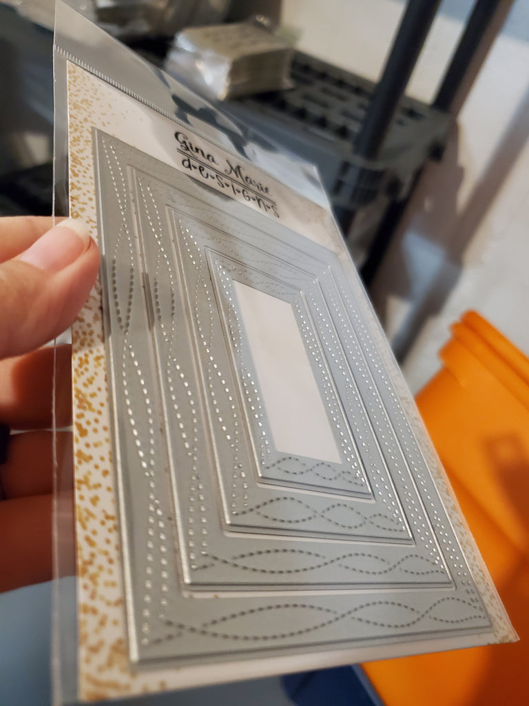 WONKY STITCHED RECTANGLE DIE SET - Gina Marie Designs – Scrapbook ...
