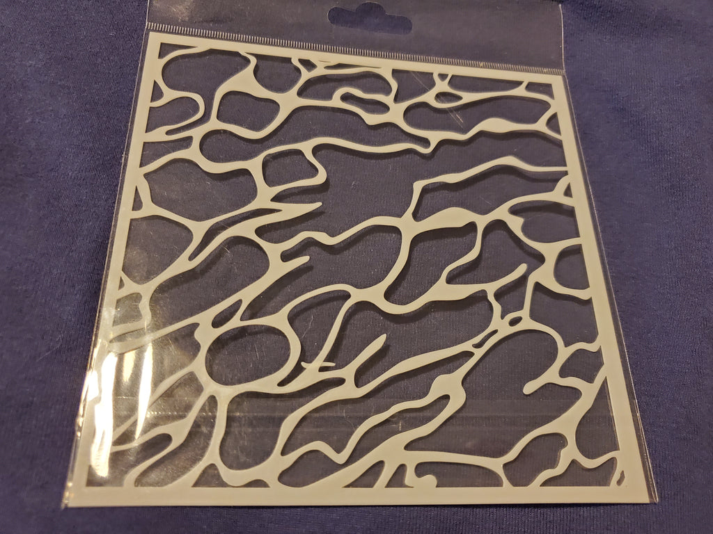 WATER RIPPLES 6X6 STENCIL - GINA MARIE DESIGNS – Scrapbook Outlet ...