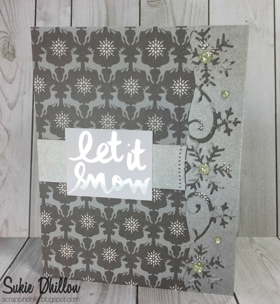 SNOWFLAKE BORDER DIE - Gina Marie Designs – Scrapbook Outlet - Gina ...