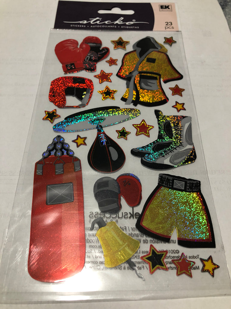 BOXING GEAR - STICKO STICKERS – Scrapbook Outlet - Gina Marie Designs
