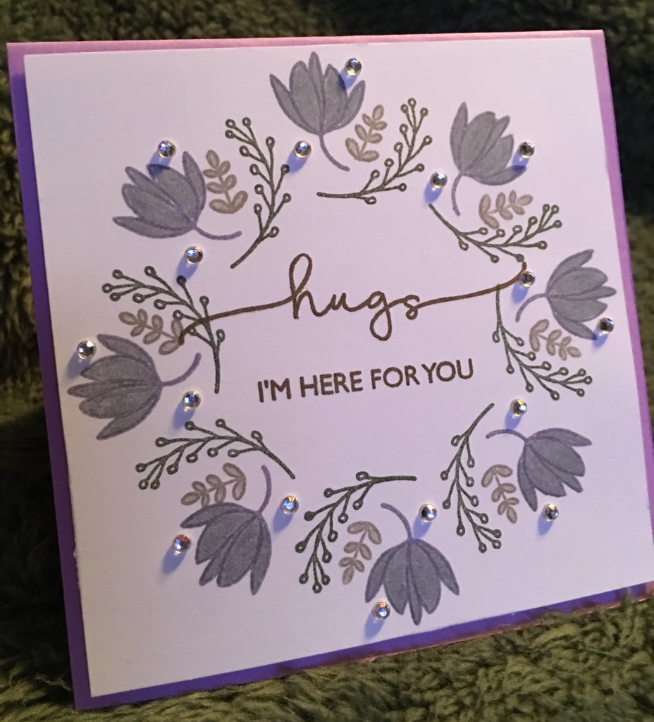 THOUGHTFUL SENTIMENTS WITH FLOWERS STAMP SET - Gina Marie Designs ...