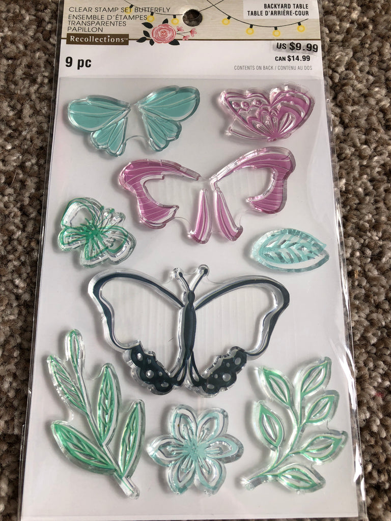 RECOLLECTIONS LAYERED BUTTERFLY STAMP SET – Scrapbook Outlet - Gina ...
