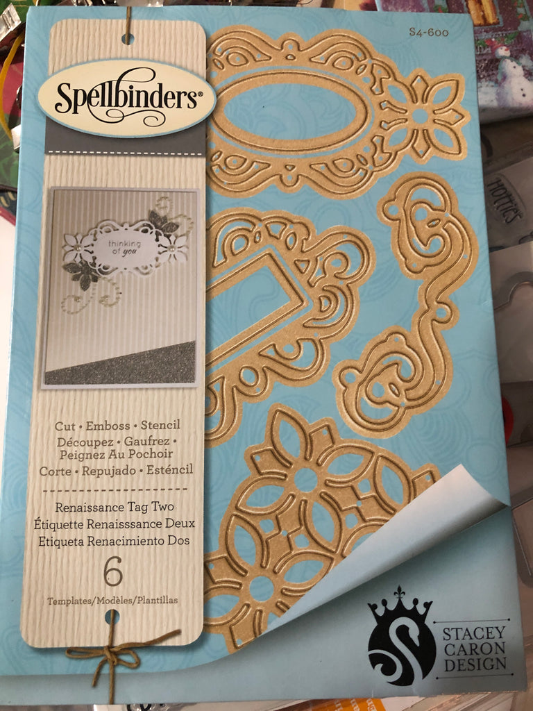 SPELLBINDERS - RENAISSANCE TAG TWO DIE SET – Scrapbook Outlet - Gina ...
